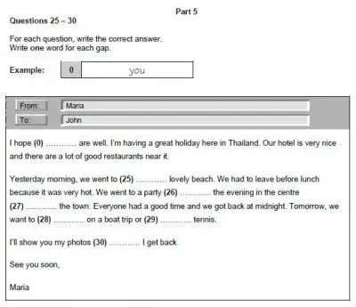 Cambridge A2 Key (KET): Reading and Writing Part 5 - Teacher Phill