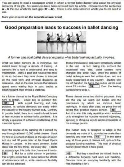 Cambridge B2 First (FCE): Reading & Use of English Part 6 - Teacher Phill