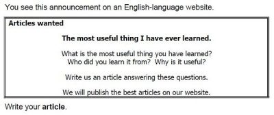 Cambridge B2 First (FCE): How to Write an Article - Teacher Phill