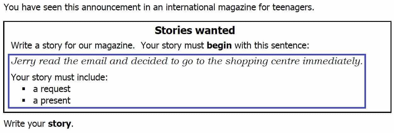 Cambridge B2 First (FCE): How to Write a Story - Teacher Phill