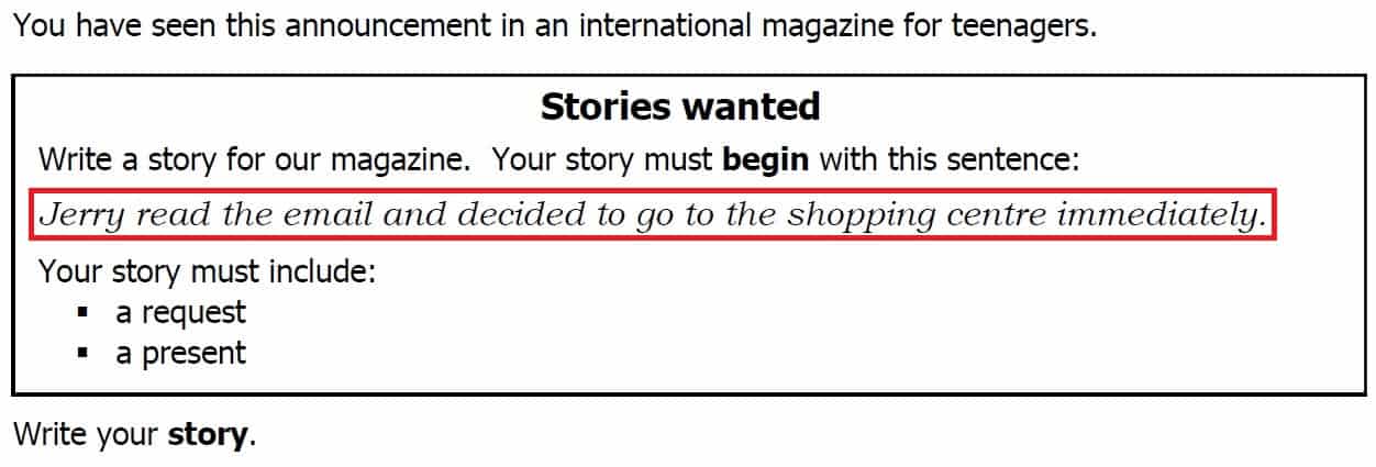 Cambridge B2 First (FCE): How to Write a Story - Teacher Phill